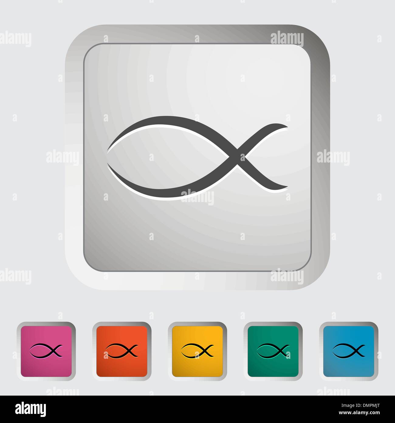 Ichthys icon jesus fish hi-res stock photography and images - Alamy