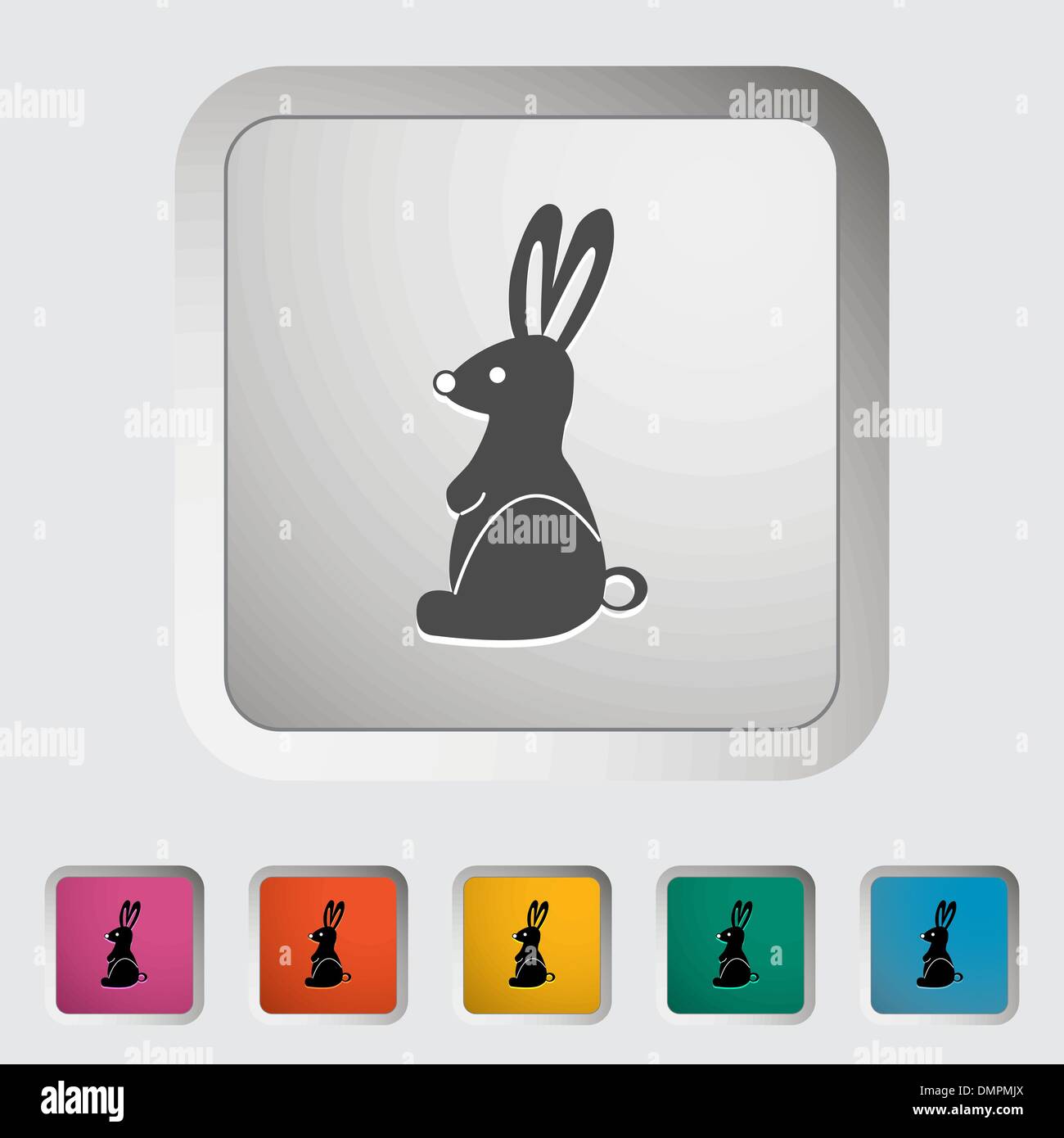 Young rabbit wildlife Stock Vector Images - Alamy