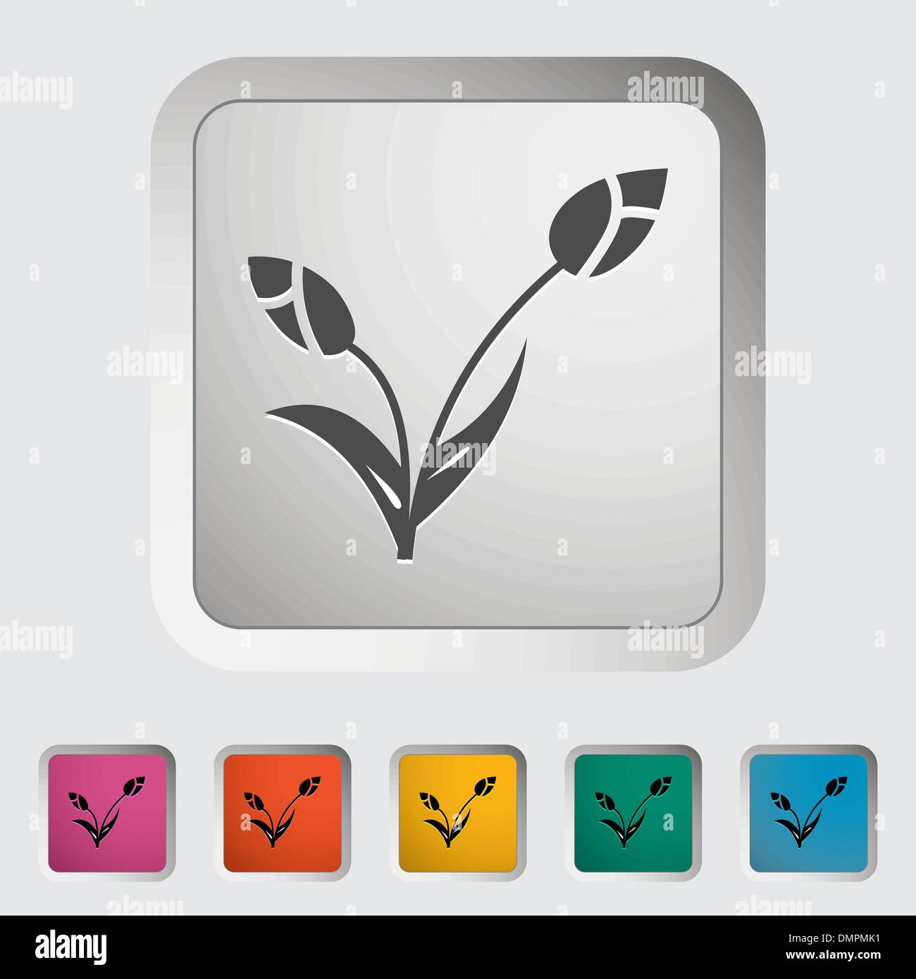 Tulip single icon Stock Vector Image & Art - Alamy