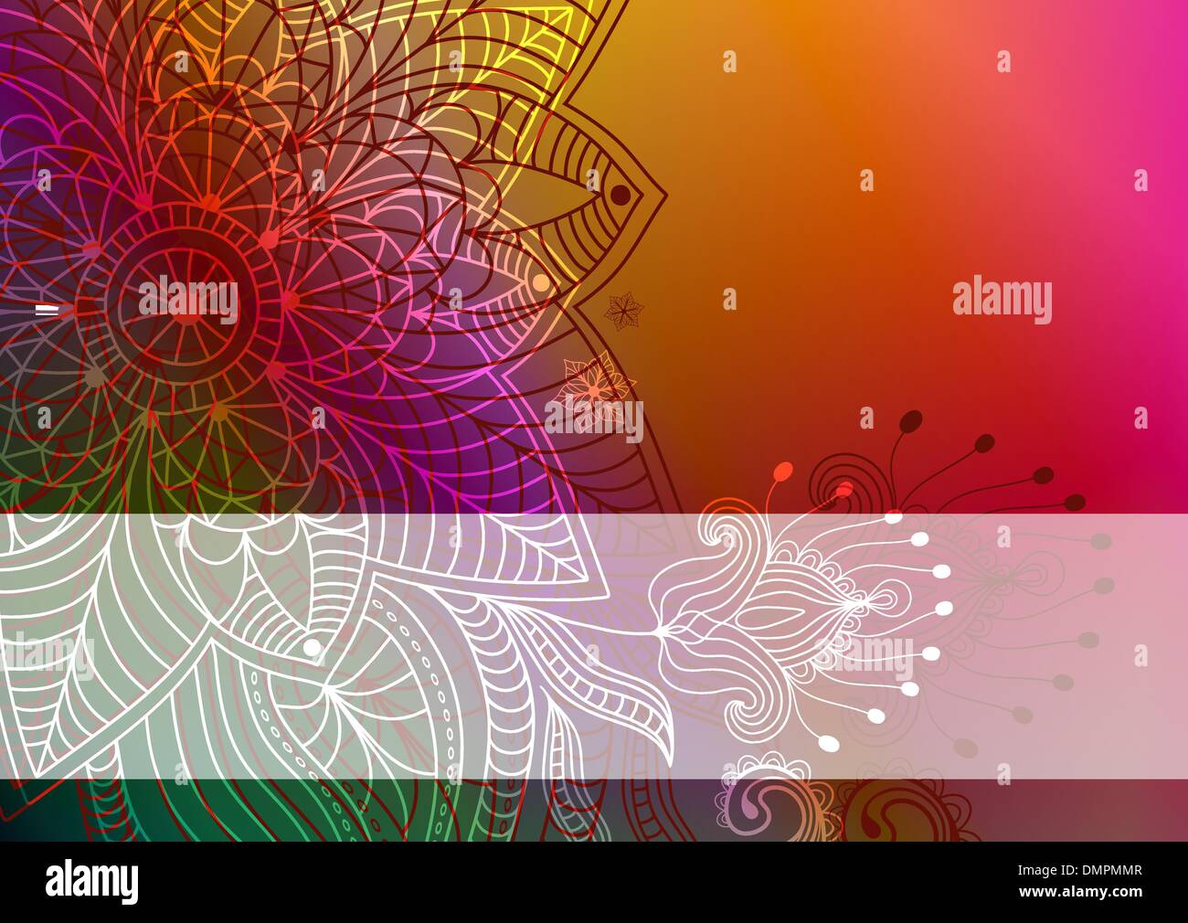 Colorful floral card Stock Vector Image & Art - Alamy