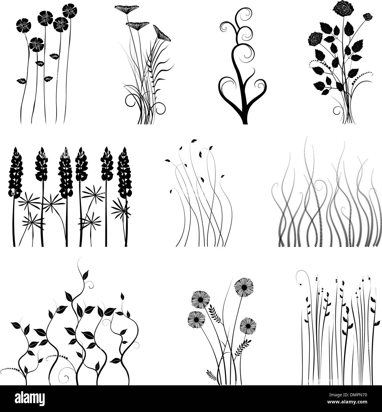 collection for designers, plant vector Stock Vector Image & Art - Alamy