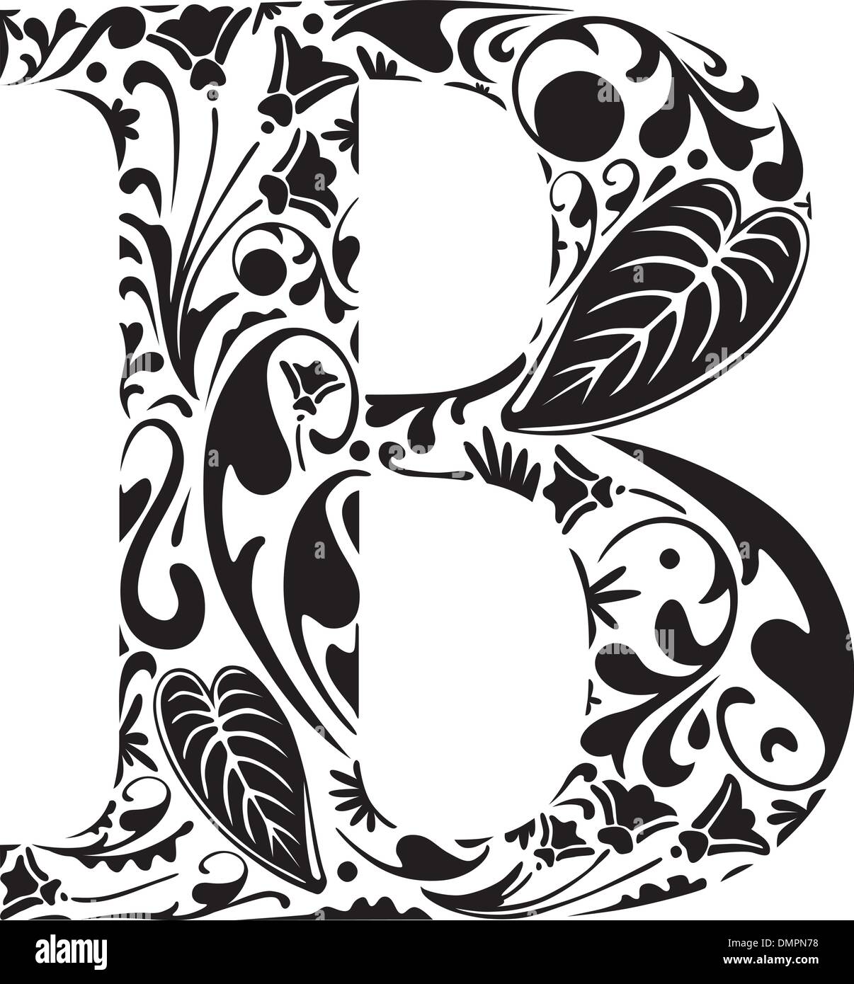 Floral b hi-res stock photography and images - Alamy