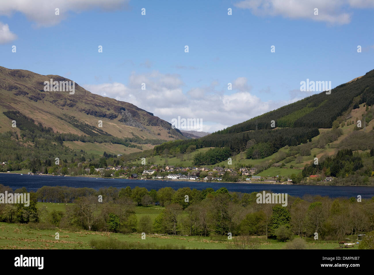 Meall Reamhar above Lochearnhead and Glen Ogle Loch Earn Perthshire ...