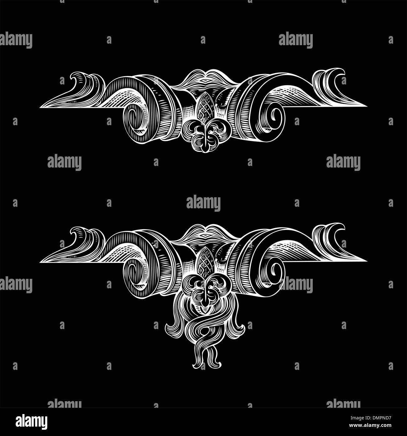 Decorative Vintage Ornate Banner. Vector Illustration Stock Vector ...