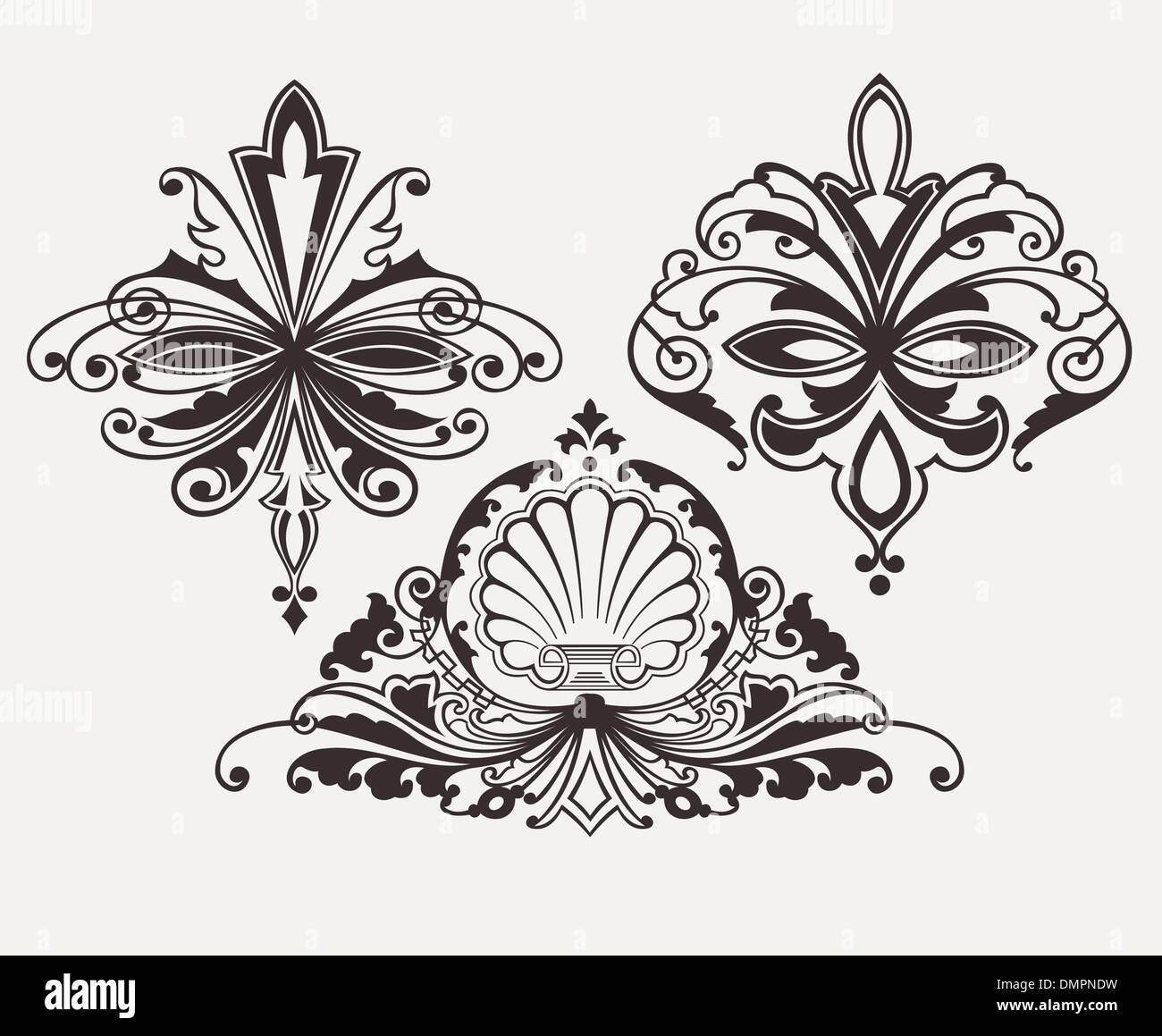 Set Of Three Original Retro Design Elements Stock Vector Image & Art ...