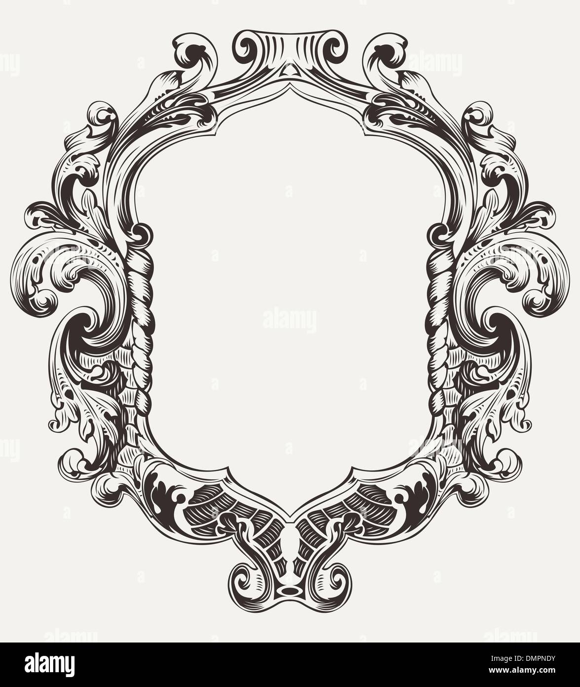 Vintage High Ornate Original Royal Frame Stock Vector Image & Art - Alamy
