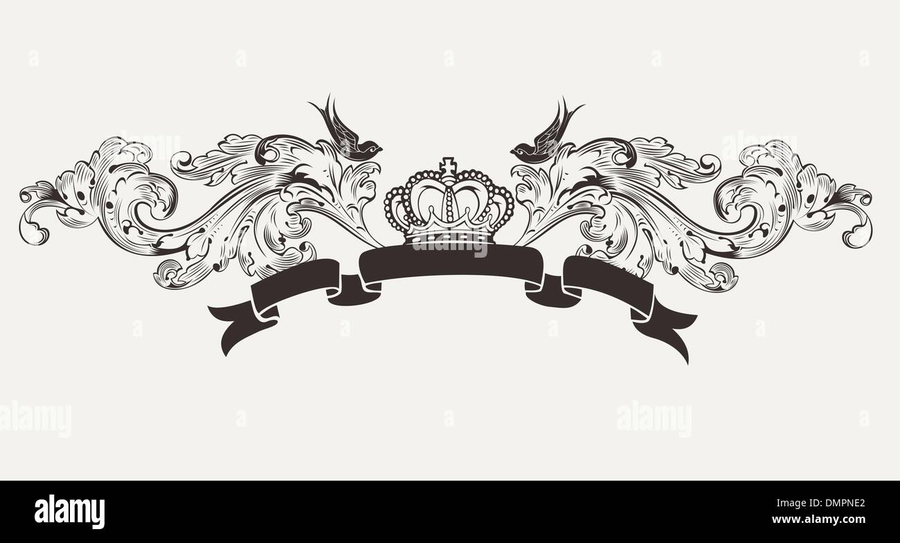 Royal High Ornate Text Banner Stock Vector Image & Art - Alamy
