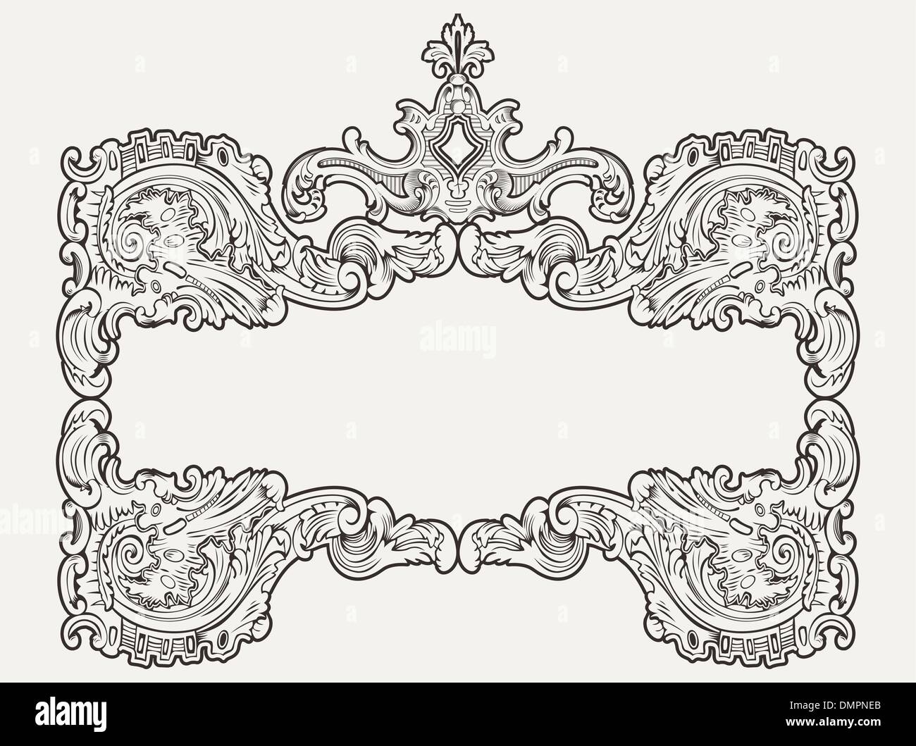 Vector Antique Vintage Frame Stock Vector Image & Art - Alamy