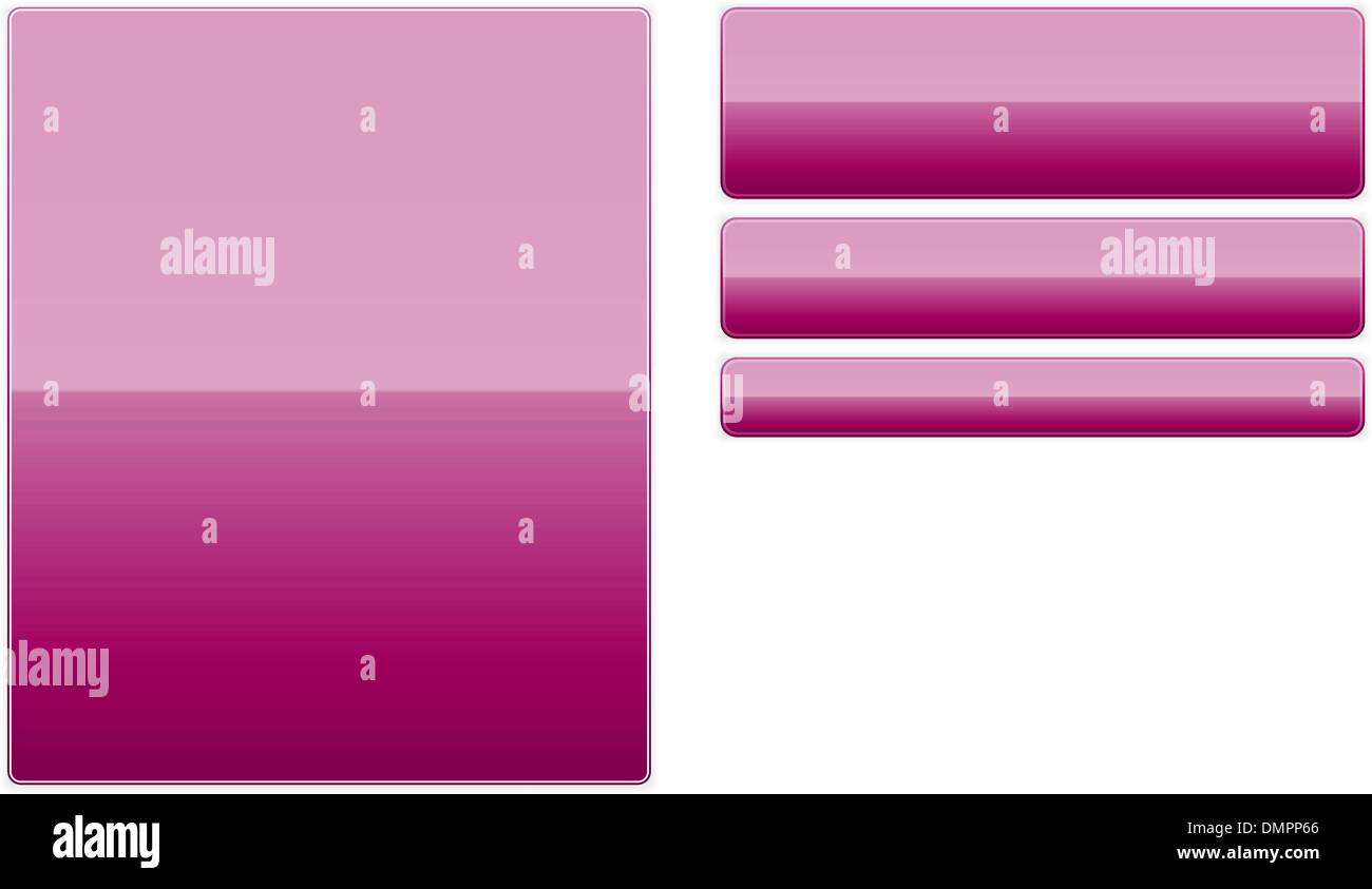 Blank purple glossy buttons Stock Vector Image & Art - Alamy