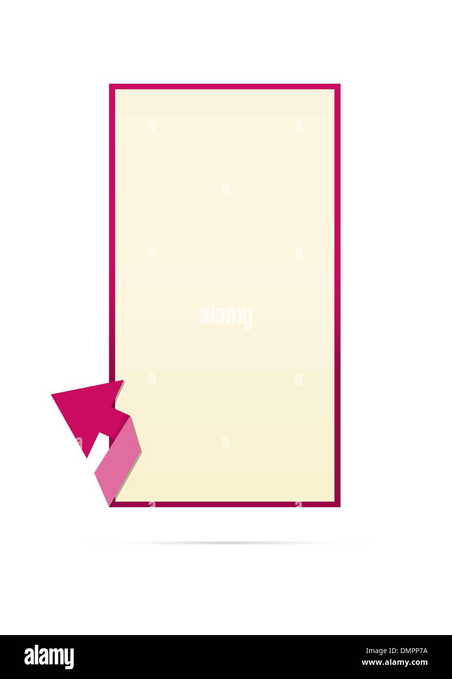 blank template with arrow Stock Vector Image & Art - Alamy