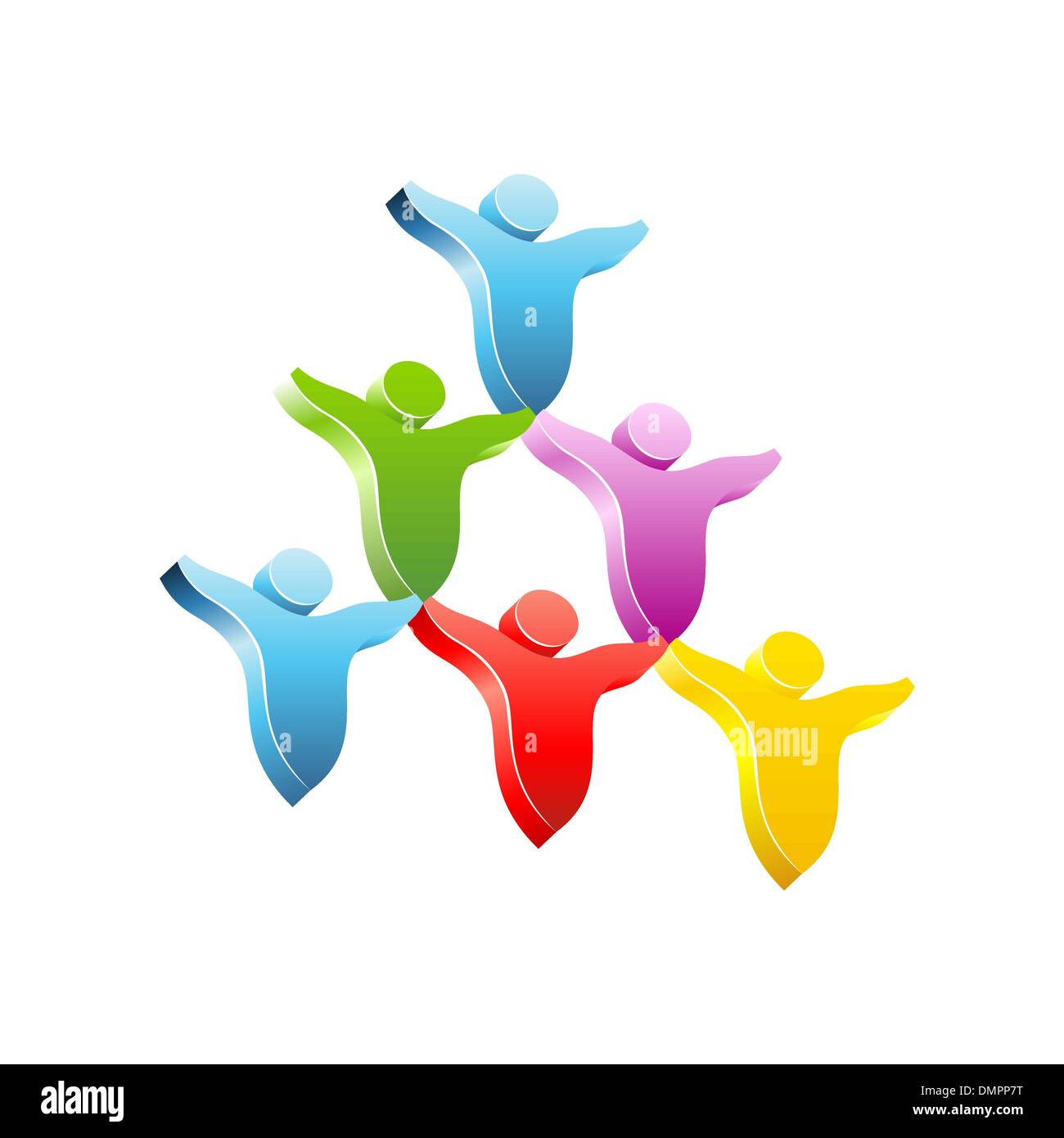 People Pyramid Vector Concept Icon Stock Photos & People Pyramid Vector ...