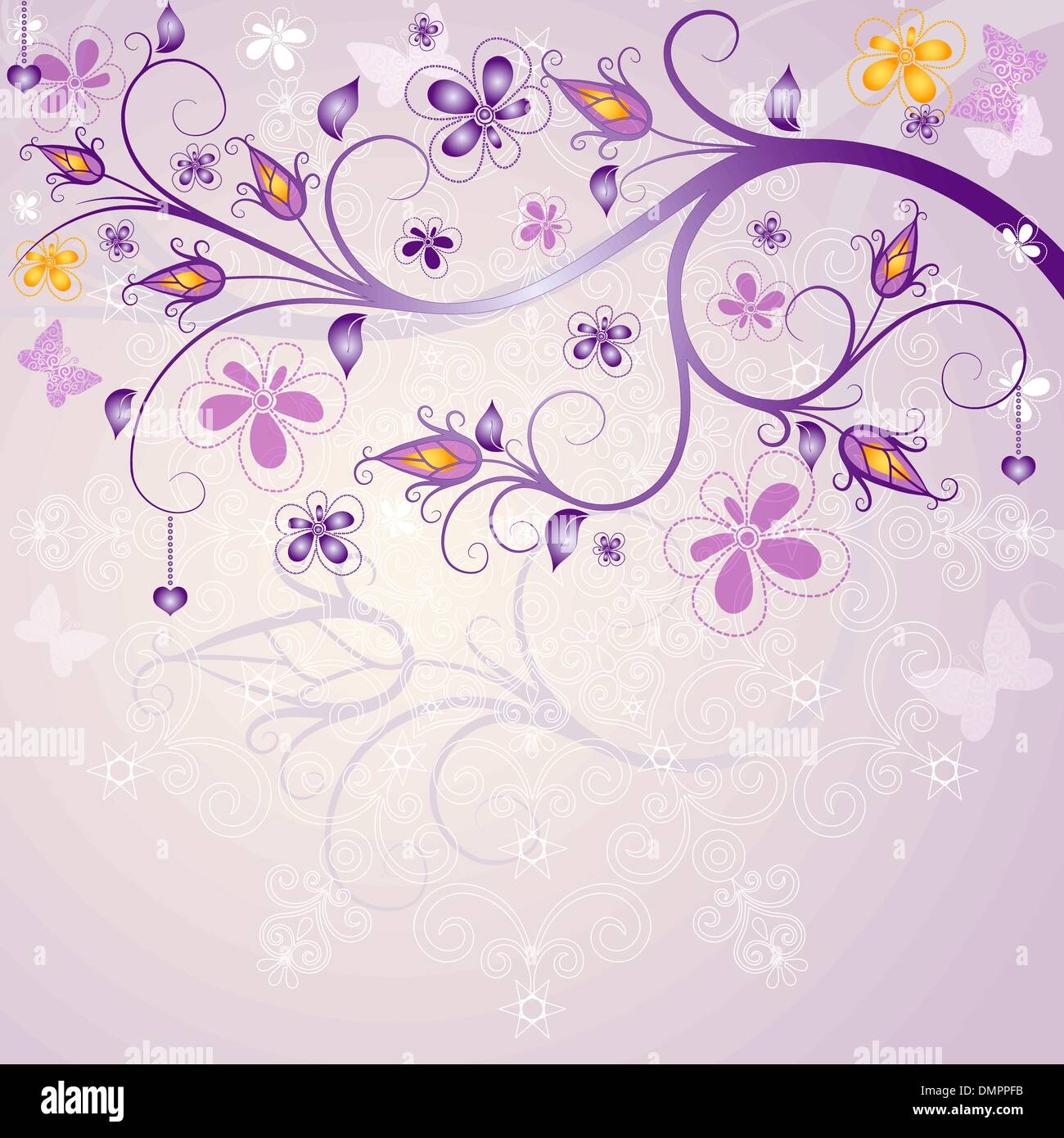 Spring easter flower frame Stock Vector Images - Alamy