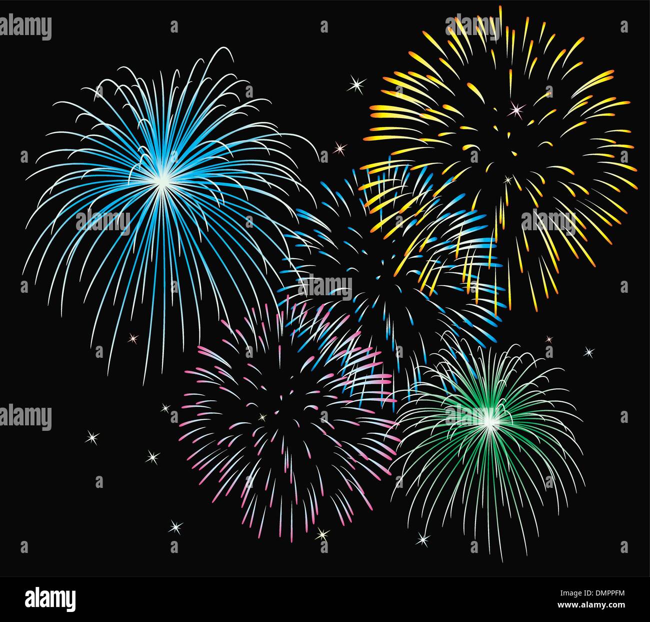 Abstract fireworks sparkles Stock Vector Images - Alamy