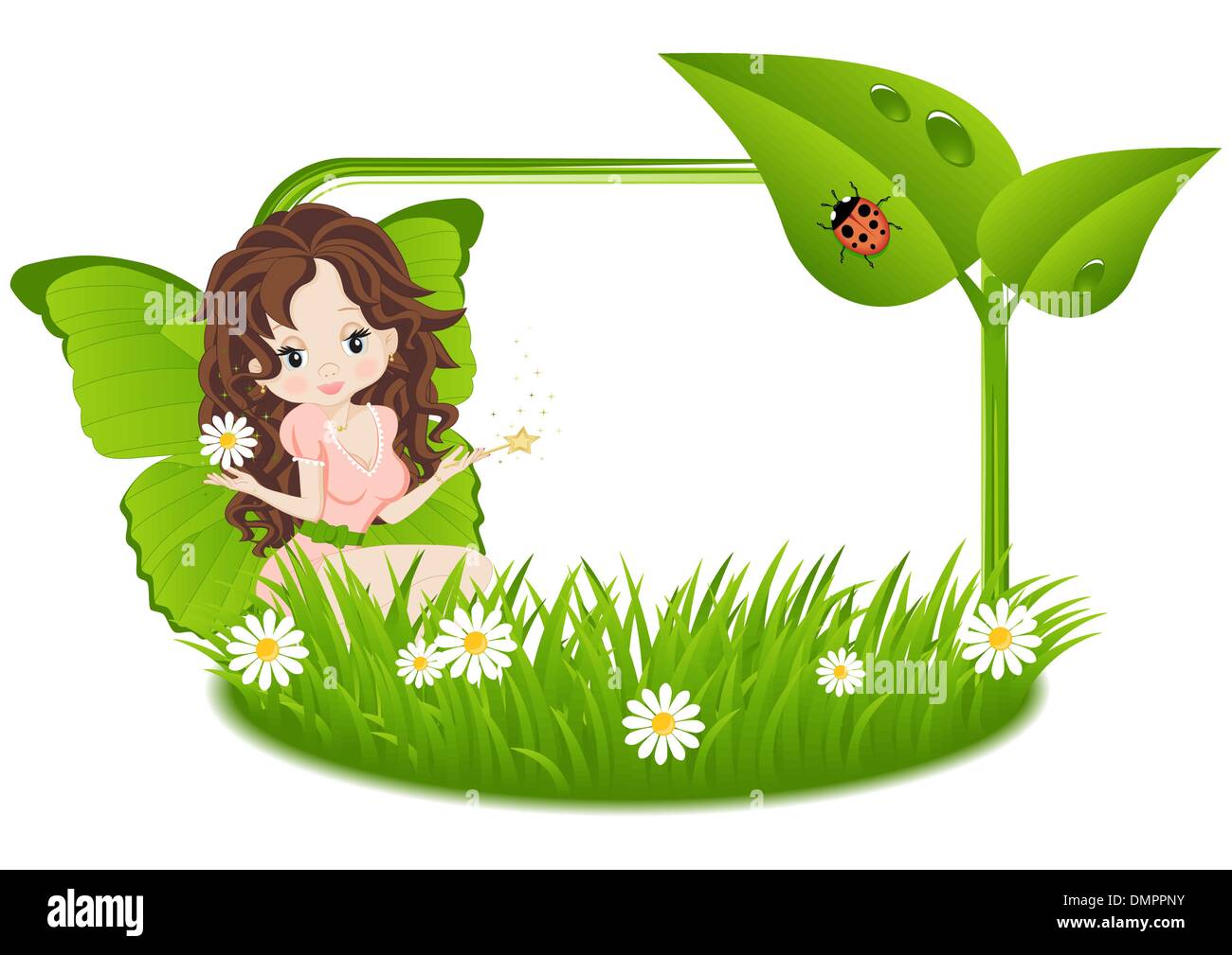 greeting card with fairy Stock Vector Image & Art - Alamy