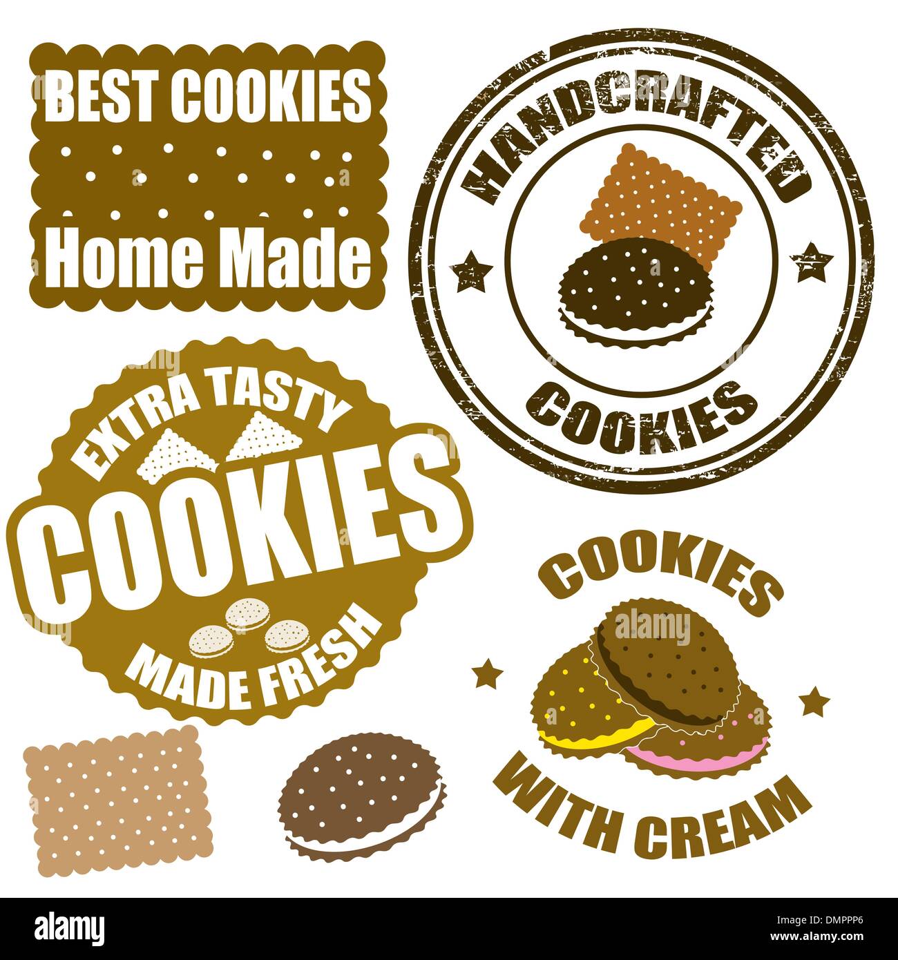 Set of cookies stamps and labels Stock Vector Image & Art - Alamy
