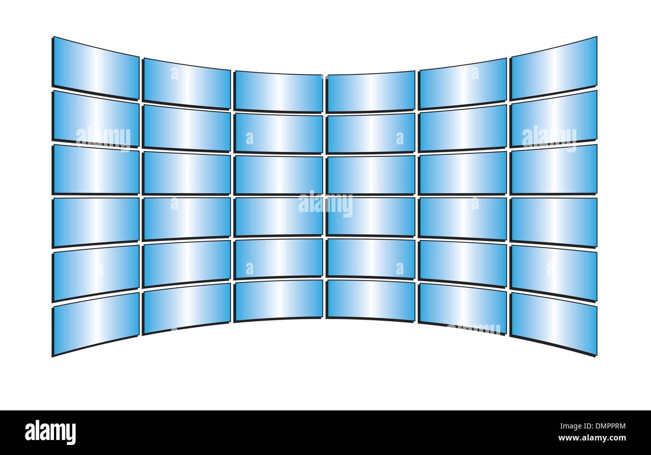 vector blue tv monitors with gradients Stock Vector Image & Art - Alamy