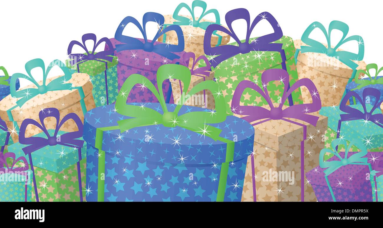 Holiday gift boxes, background Stock Vector Image & Art - Alamy