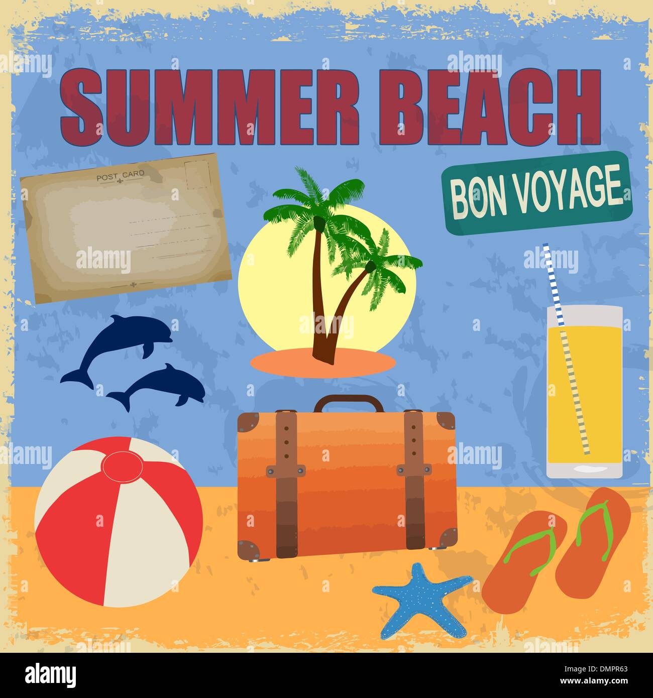 Summer background paper style Stock Vector Images - Alamy