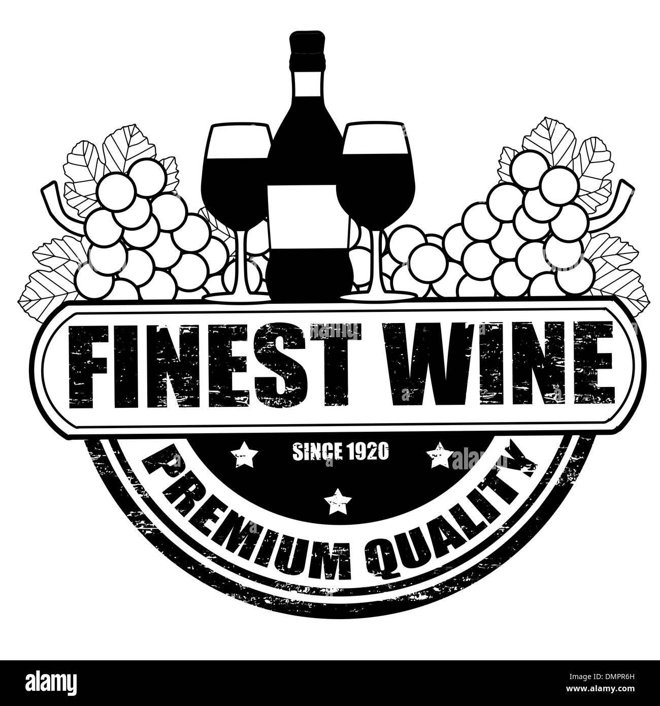 Wine bottle labels Black and White Stock Photos & Images - Alamy