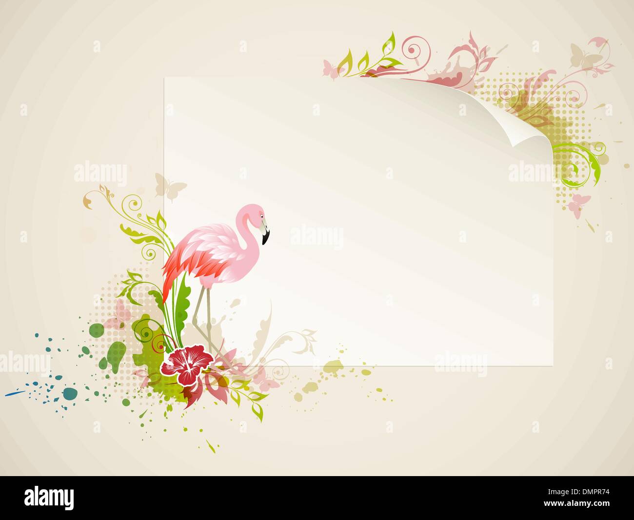 Flamingo flower Stock Vector Images - Alamy
