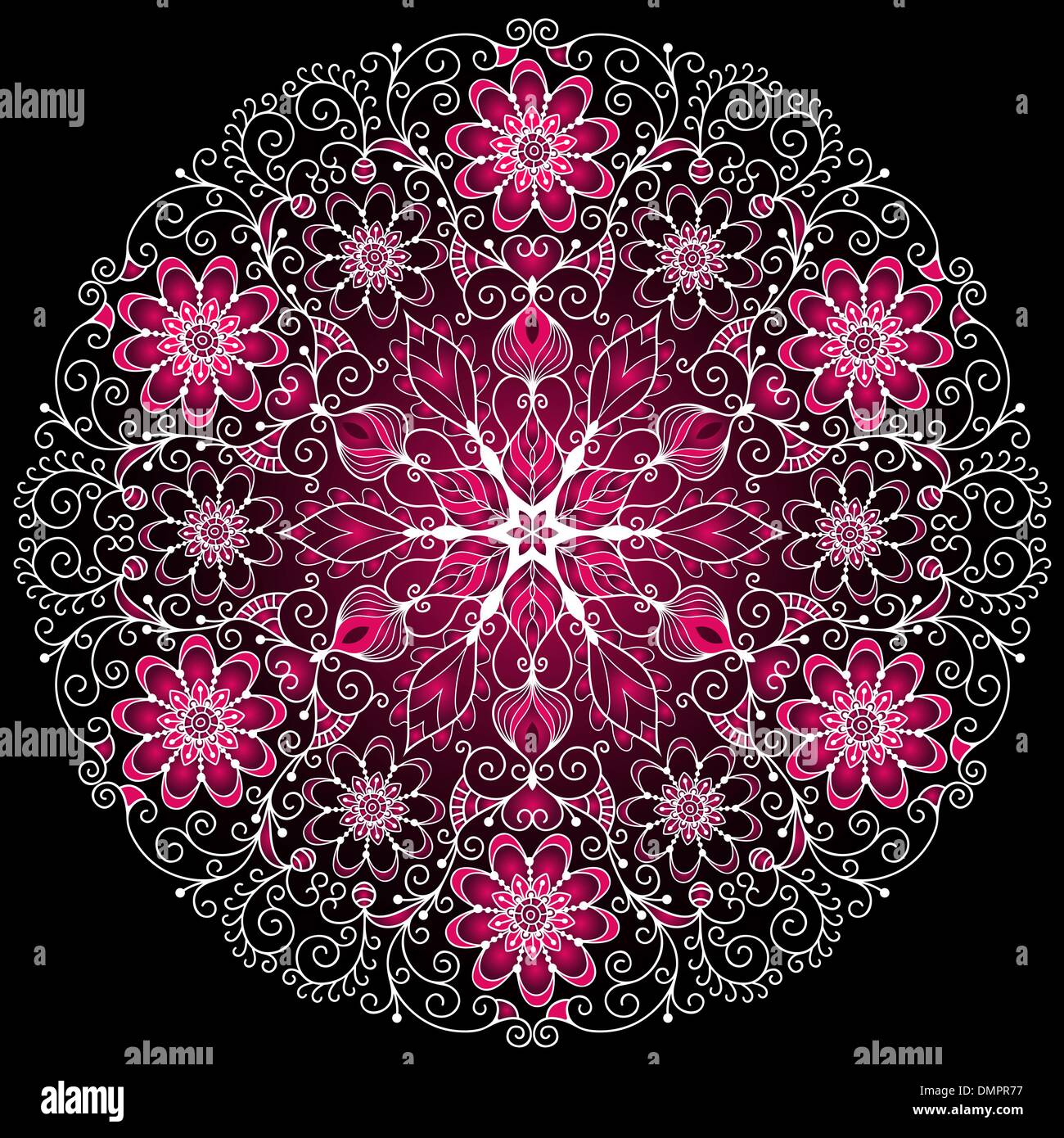 Vintage round pattern Stock Vector Image & Art - Alamy