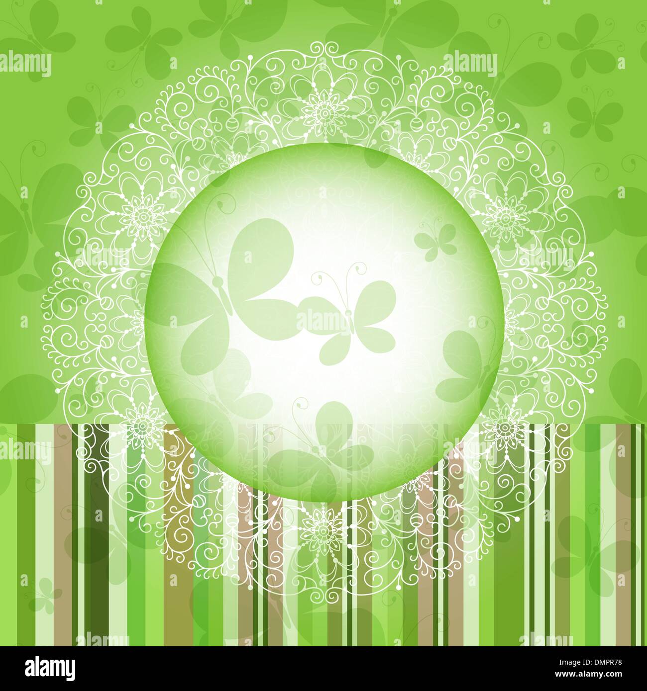 Green spring round floral frame Stock Vector Image & Art - Alamy