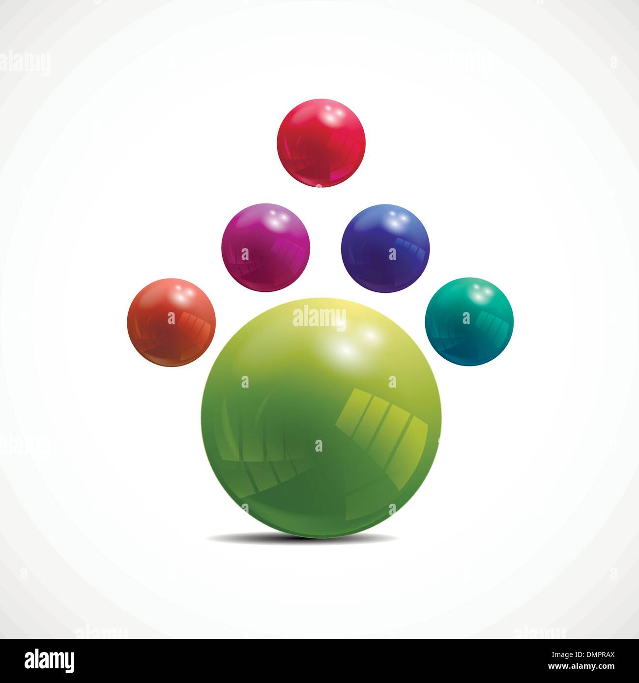 Set colorful balls on Stock Vector Images - Alamy