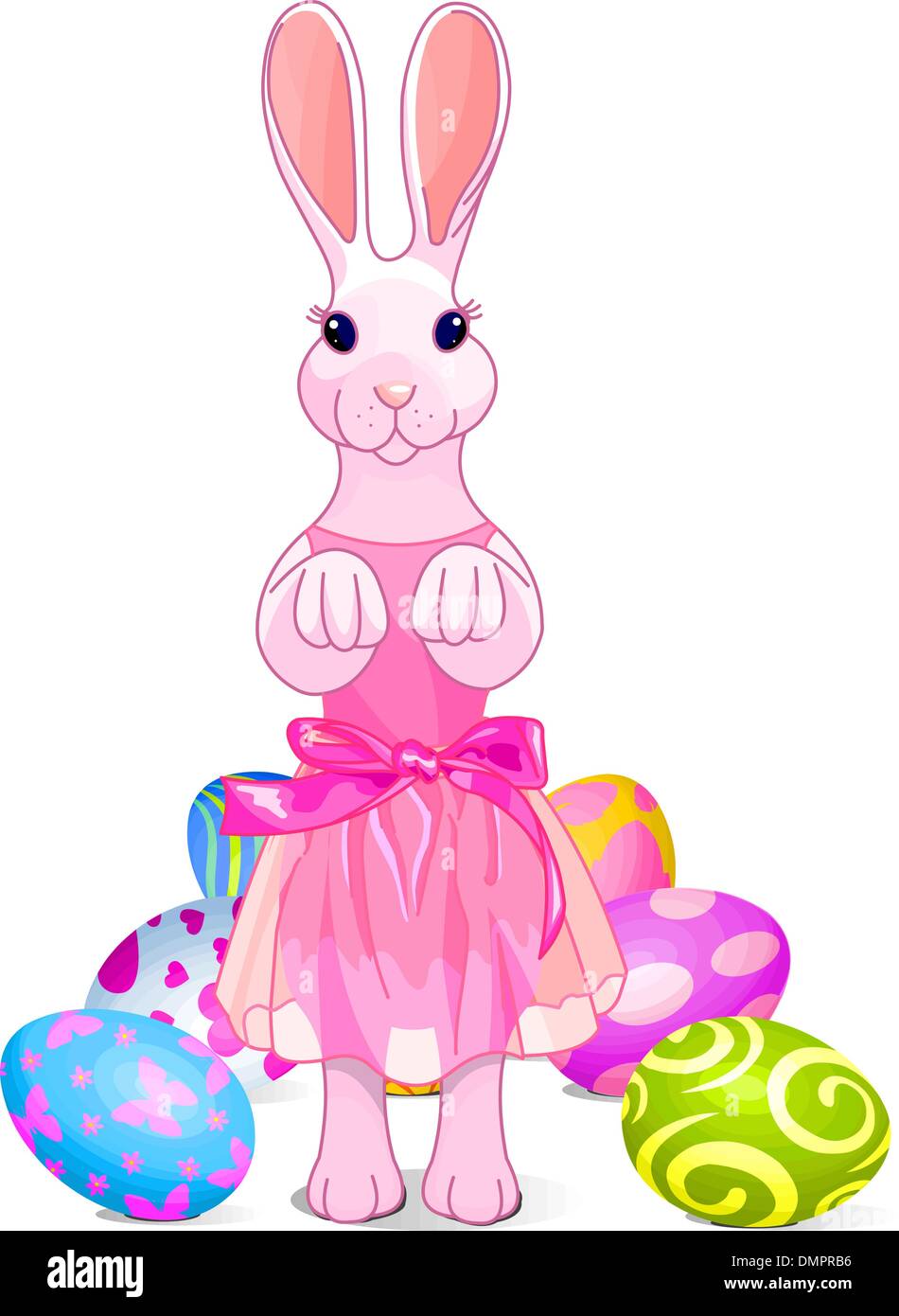 Rabbit painting Stock Vector Images - Alamy