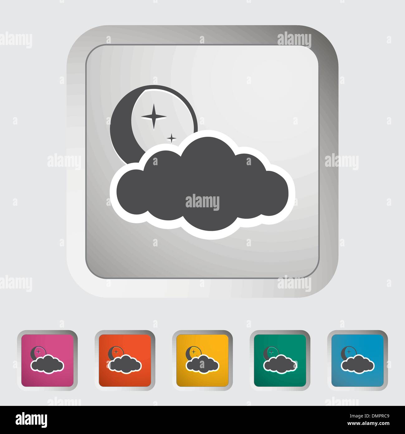 Sky night cloud half Stock Vector Images - Alamy