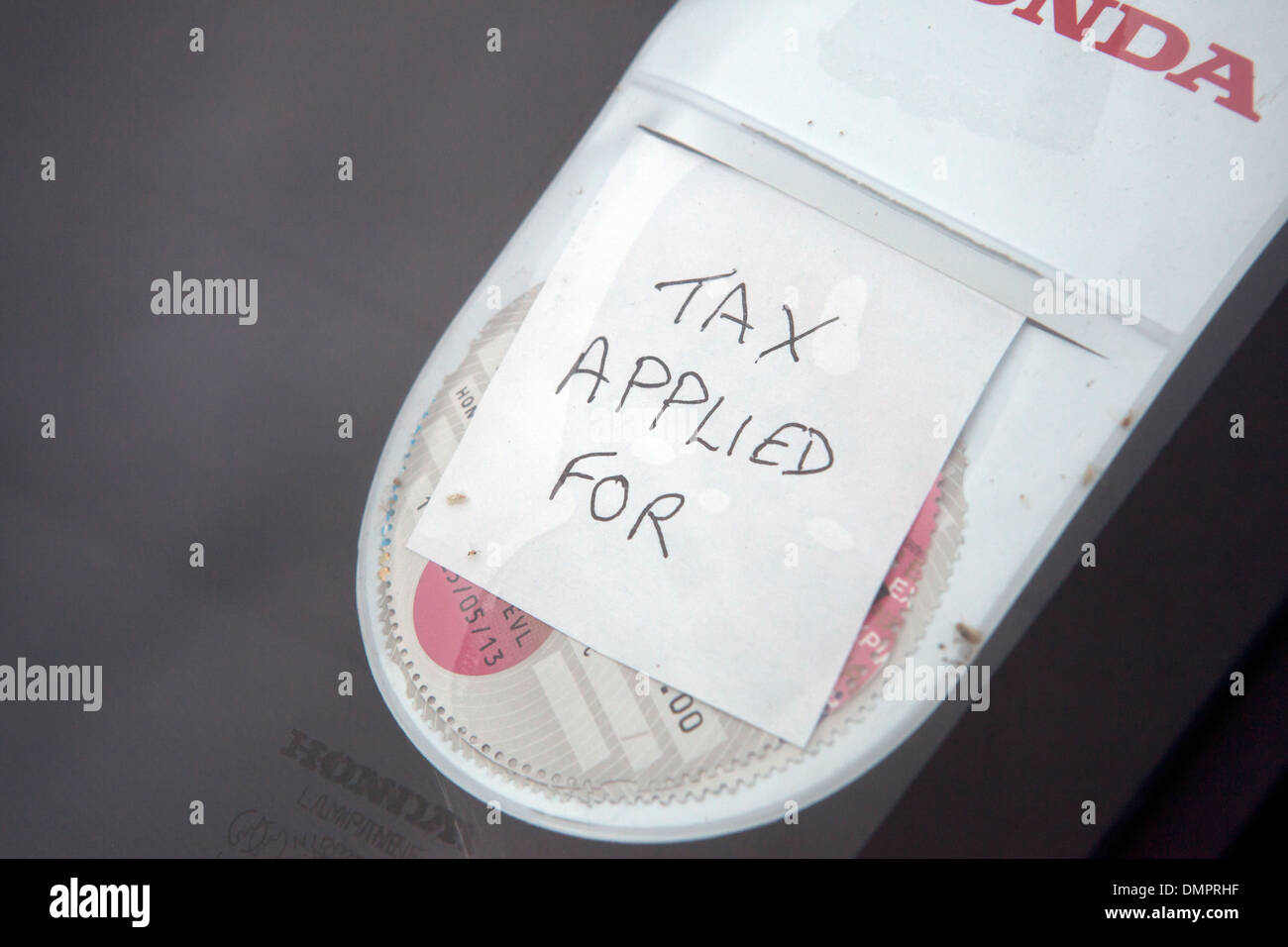 Tax disc holder hi-res stock photography and images - Alamy