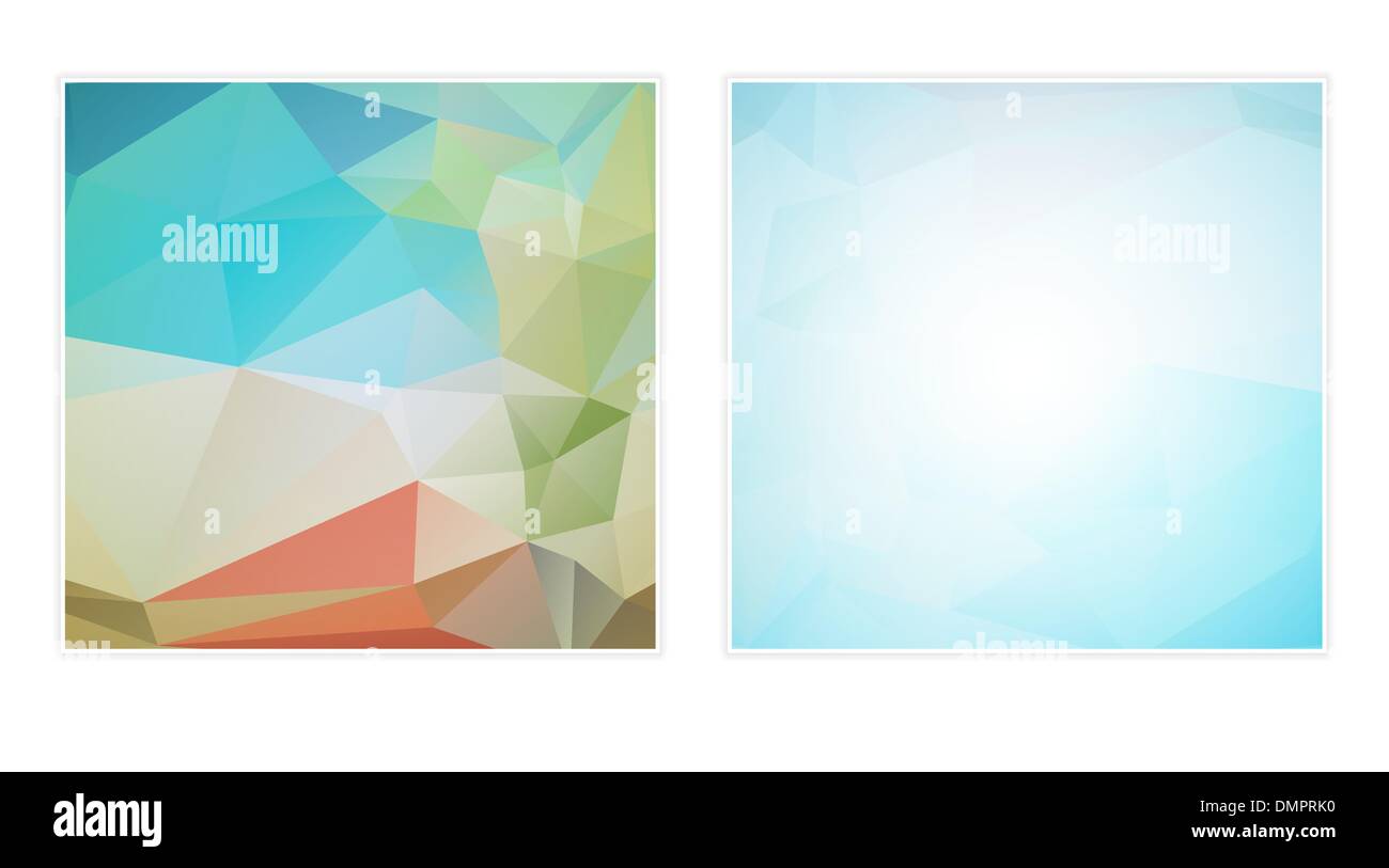 two abstract polygon backgrounds Stock Vector Image & Art - Alamy