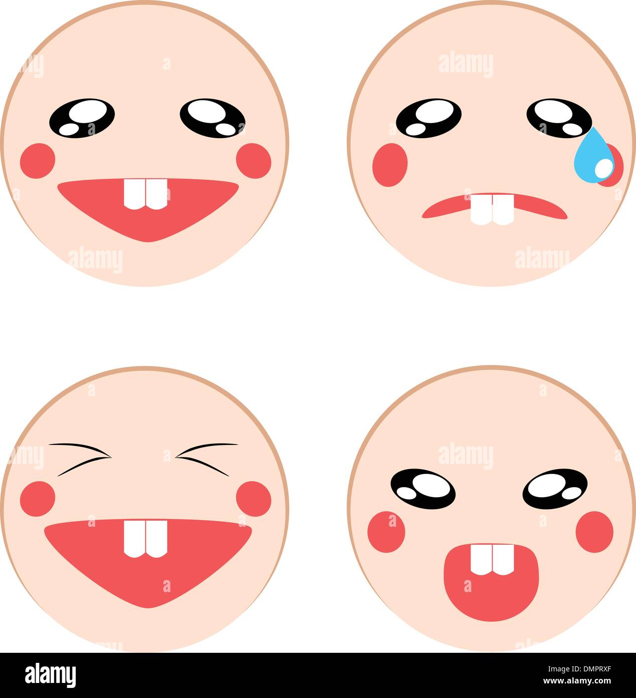Vector set of emotion icon Stock Vector Image & Art - Alamy