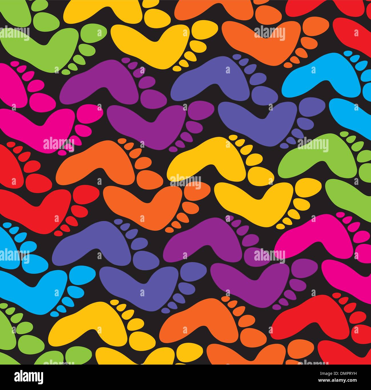 vector colorful feet Stock Vector Image & Art - Alamy