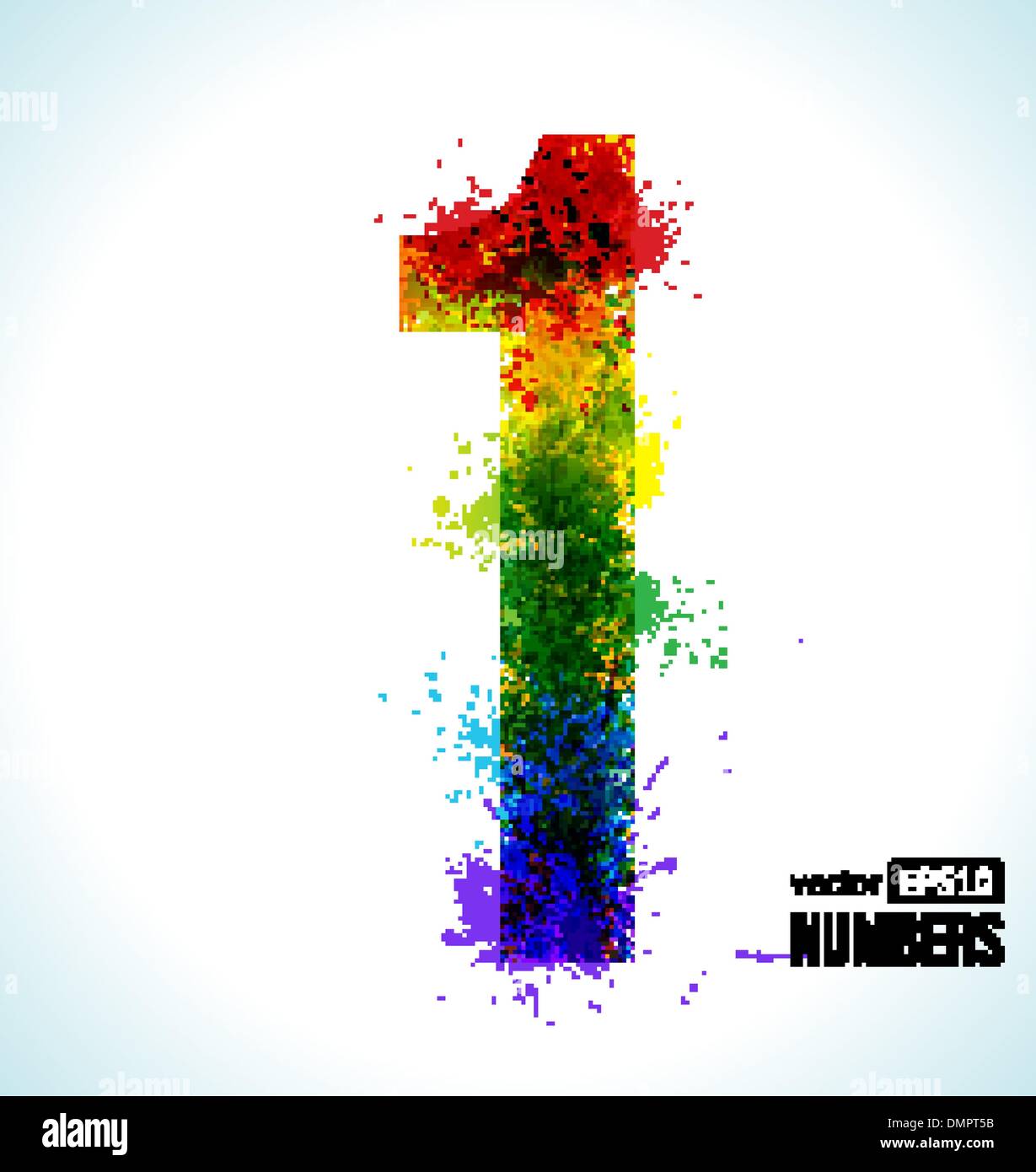 Black and white number 1 Stock Vector Images - Alamy