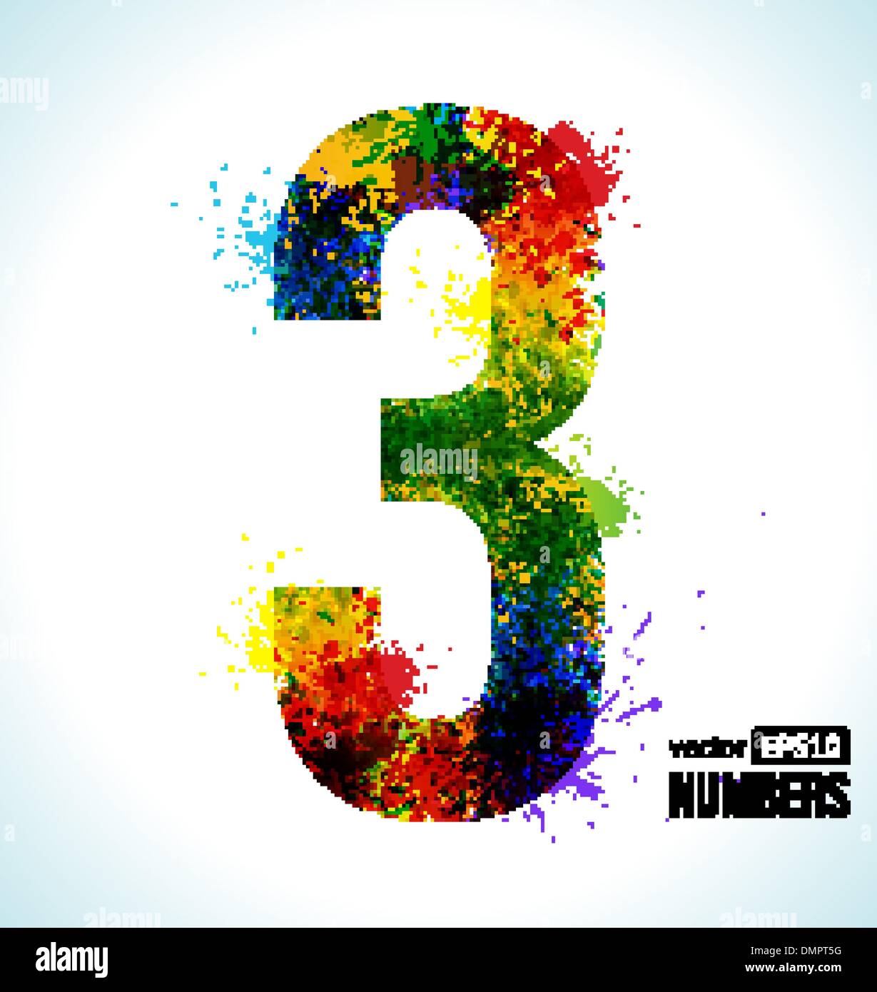 Gradient Vector Number 3 Stock Vector Image & Art - Alamy