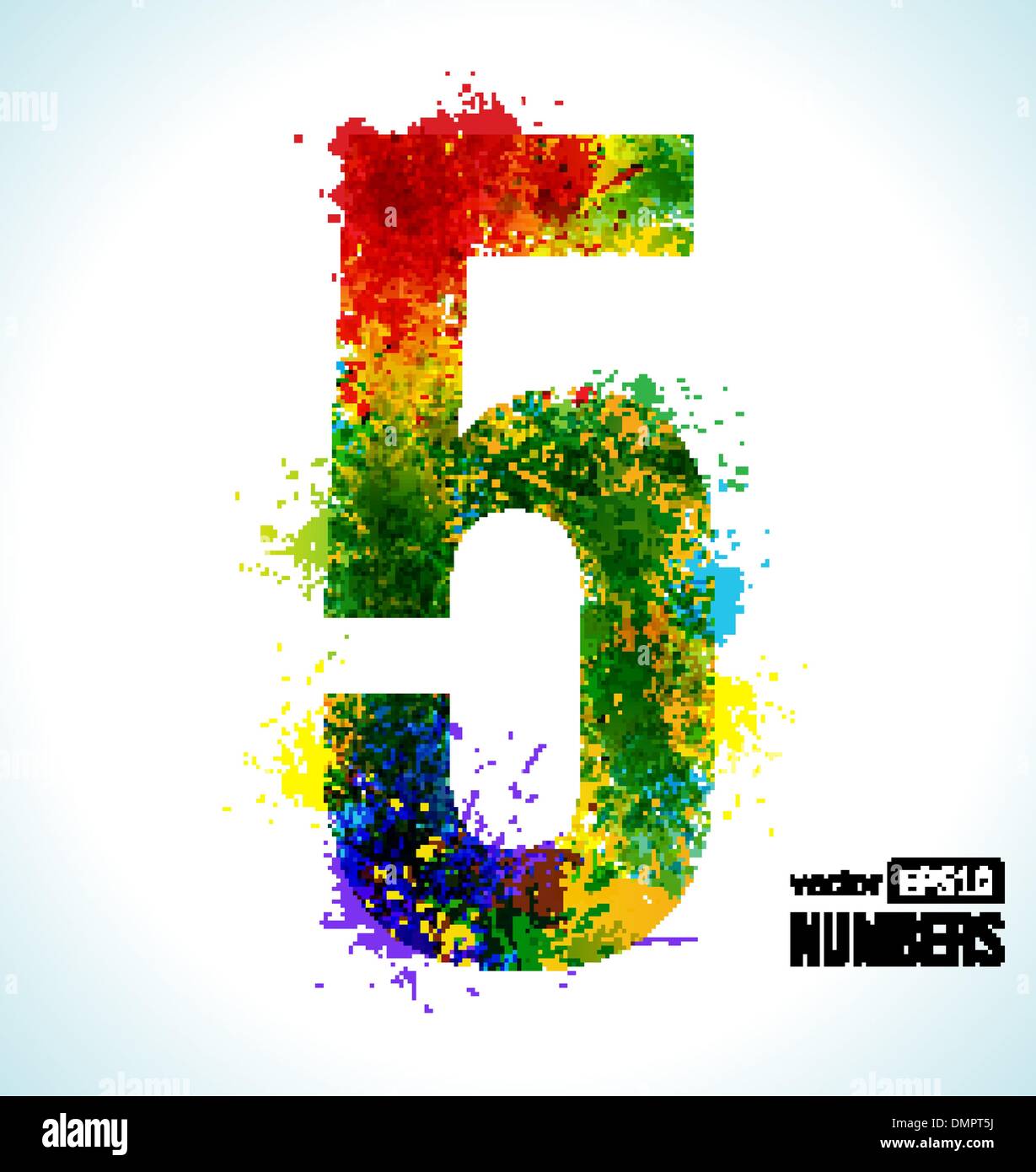 Gradient Vector Number 5 Stock Vector Image & Art - Alamy