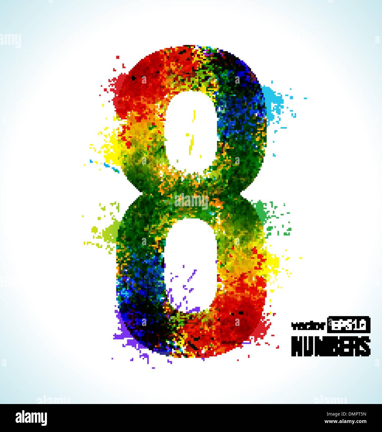 Gradient Vector Number 8 Stock Vector Image & Art - Alamy