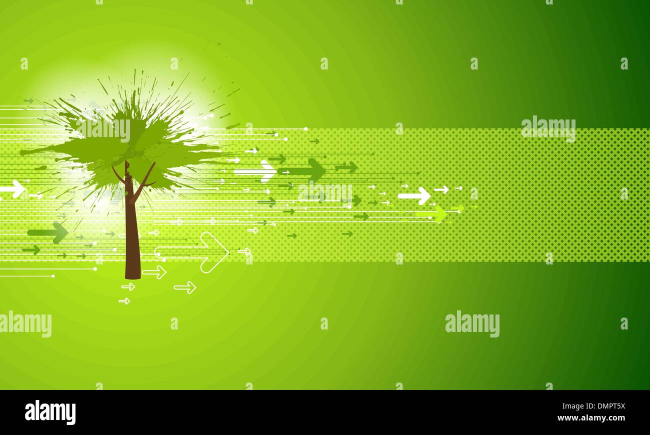 Abstract Green Tree Background Stock Vector Image & Art - Alamy