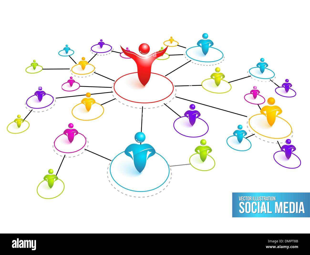 Social Media Network. Vector Illustration Stock Vector Image & Art - Alamy