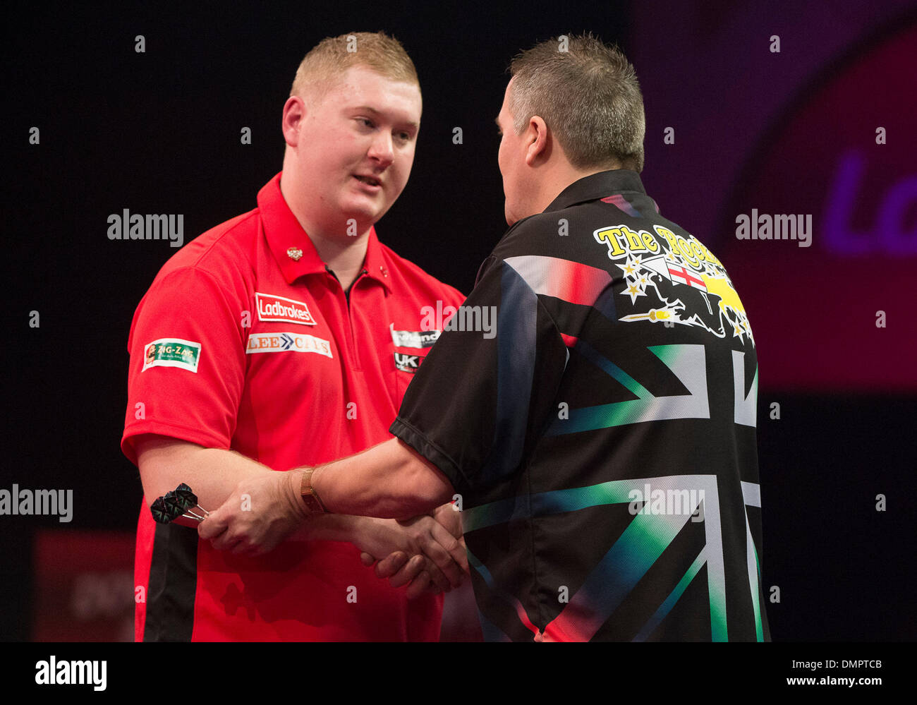 Ronnie baxter during the world darts championship at alexandra palace ...