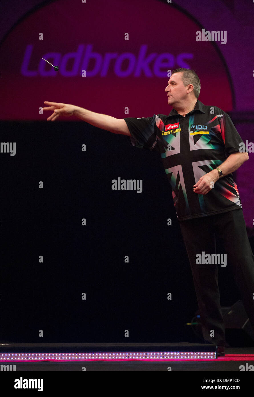 Ronnie baxter during the world darts championship at alexandra palace ...