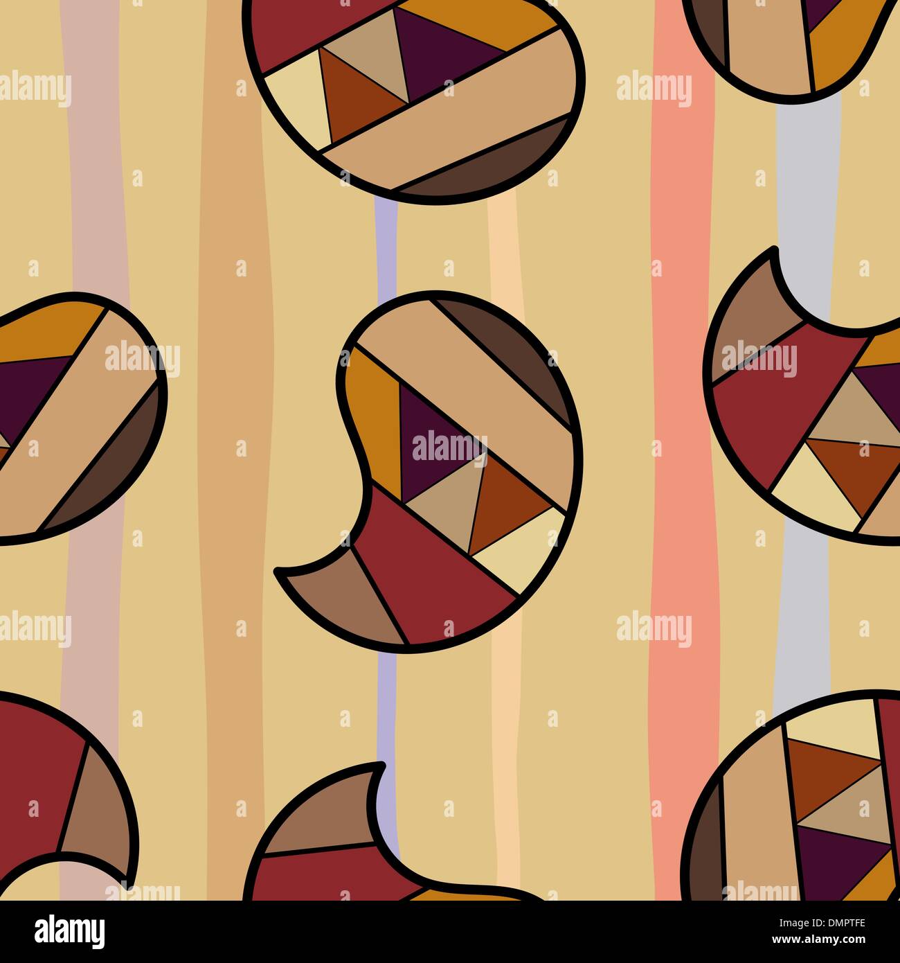 Seamless texture with colorful graphic elements Stock Vector Image ...