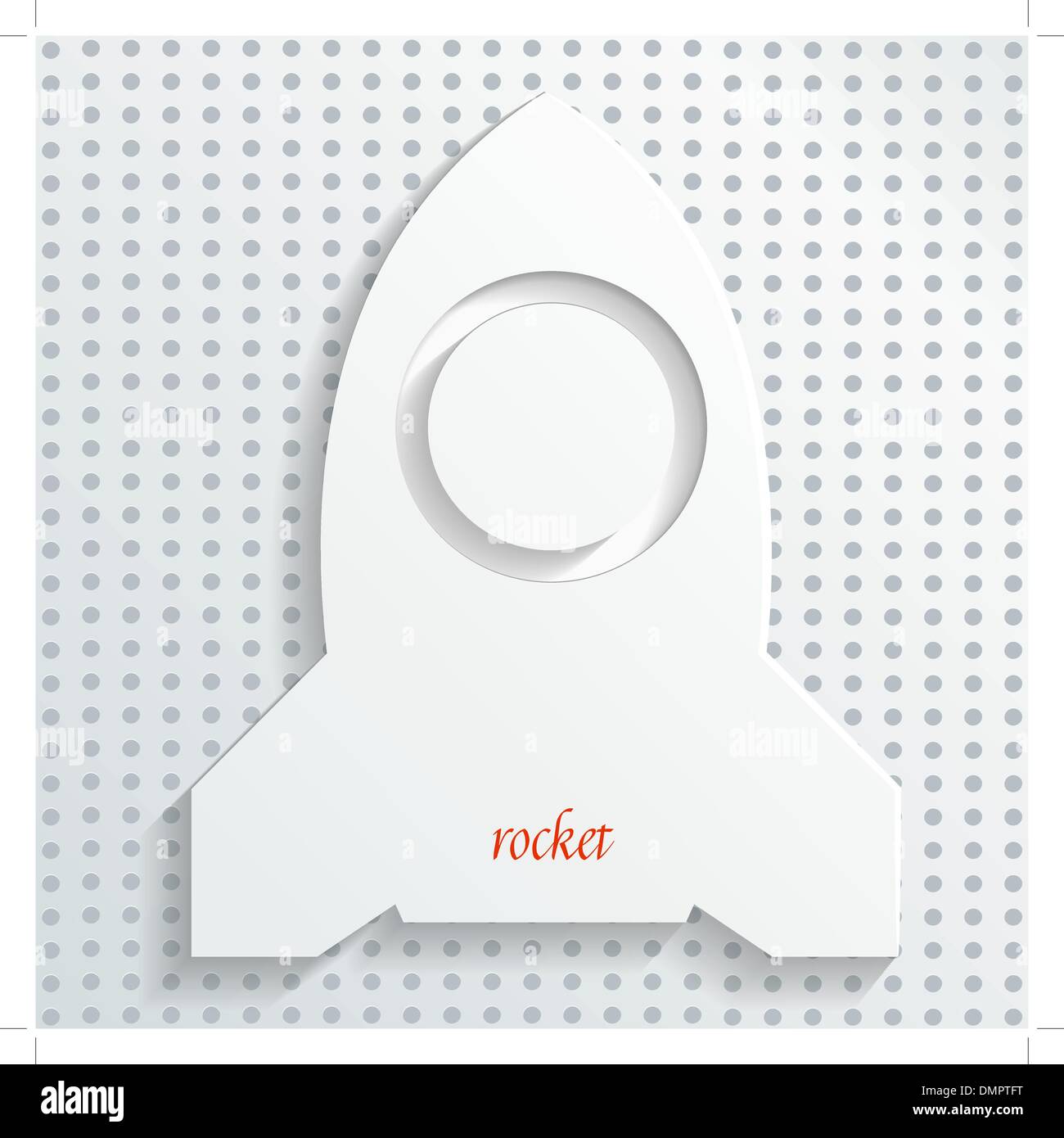 Abstract background with the image of the rocket Stock Vector Image ...