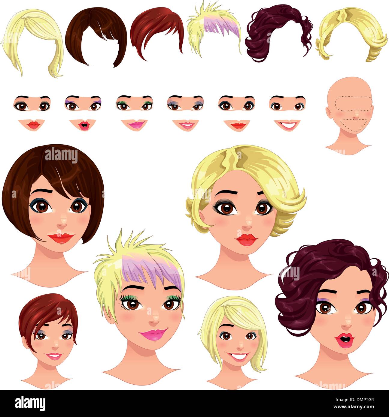 Fashion female avatars Stock Vector Image & Art - Alamy