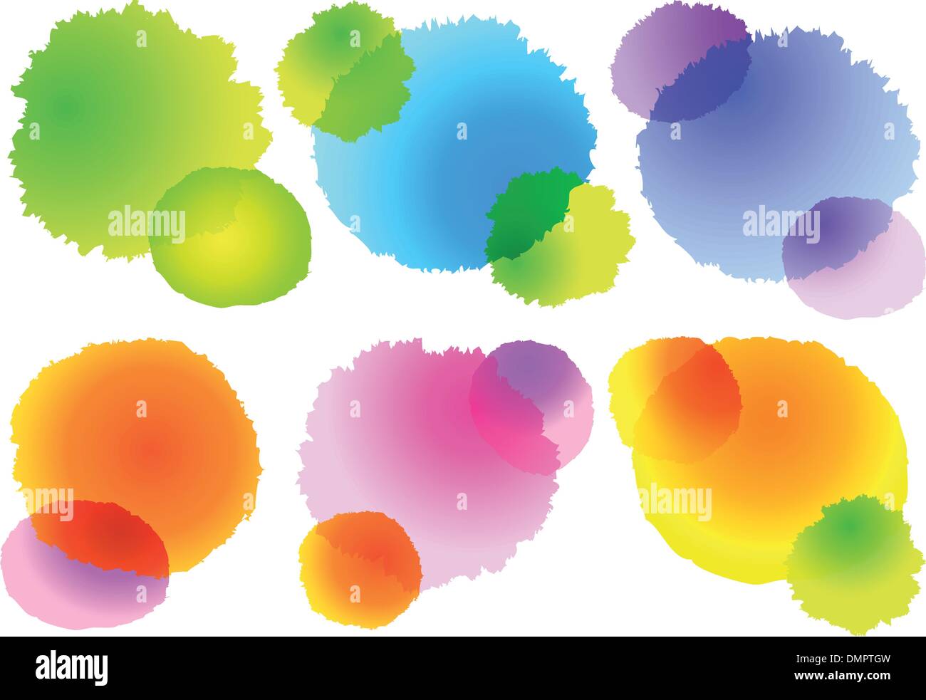 colorful watercolor splashes, vector Stock Vector Image & Art - Alamy