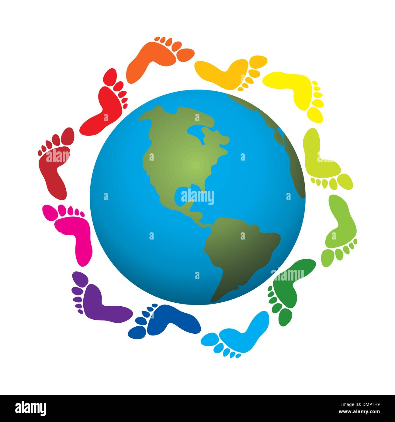 Human footprint map hi-res stock photography and images - Alamy