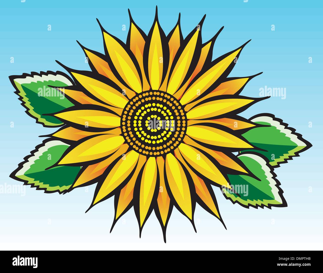 Sky sunflower Stock Vector Images - Alamy