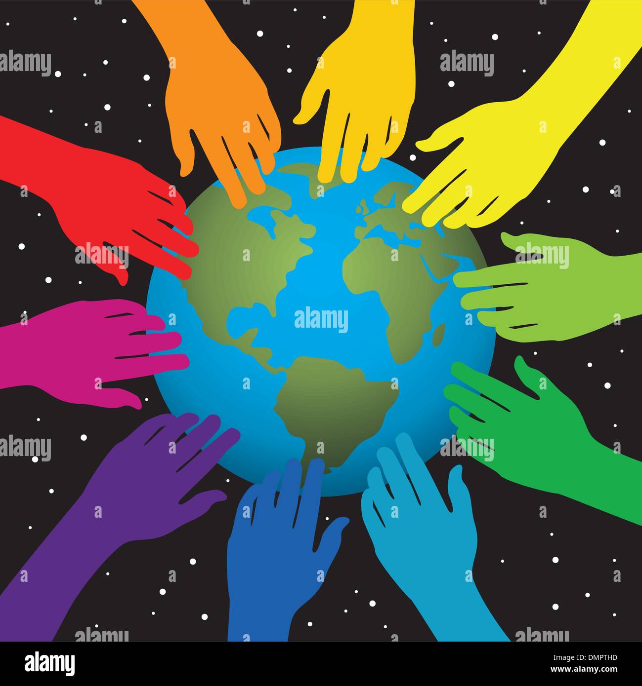 Earth touching Stock Vector Images - Alamy