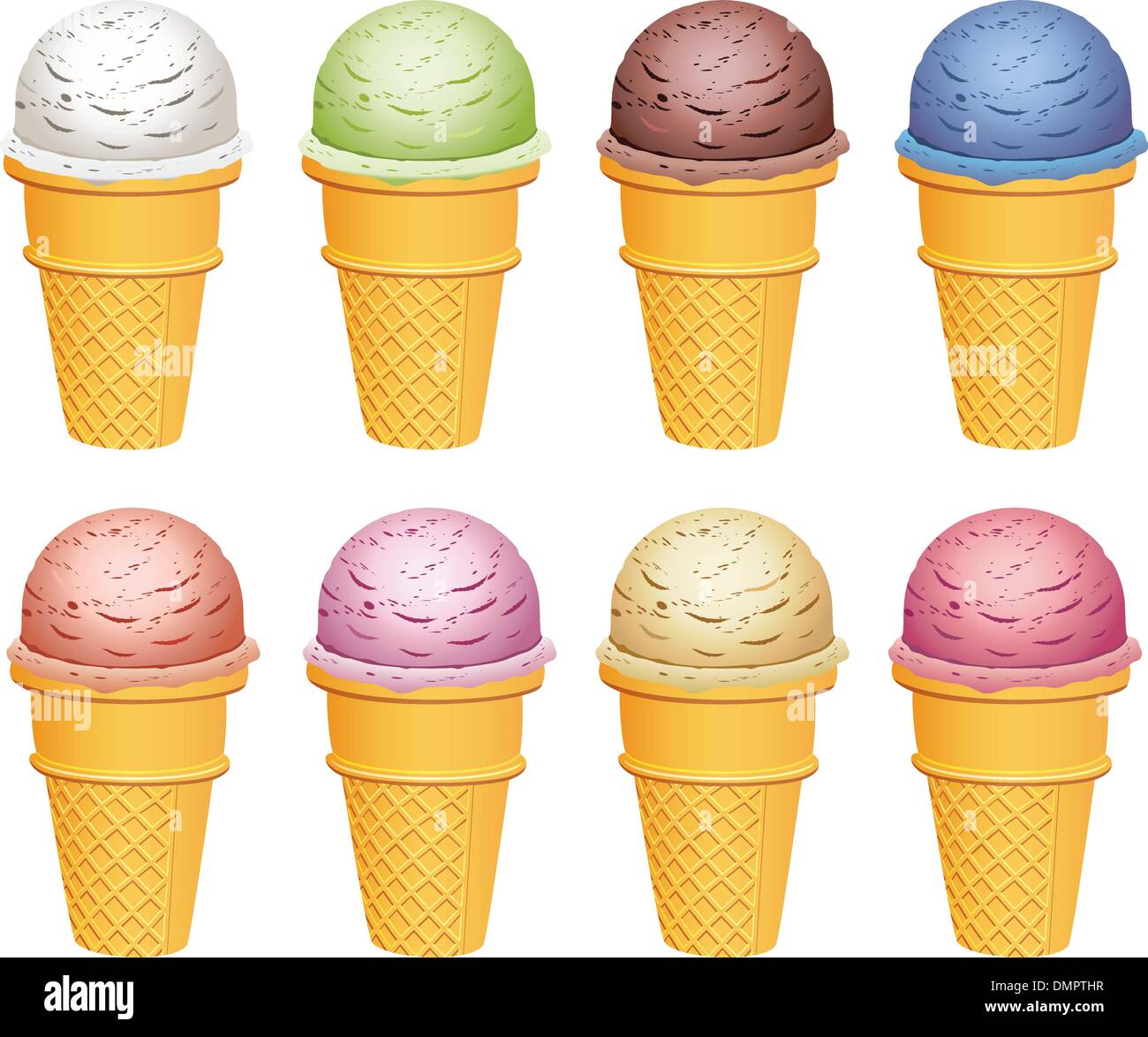 vector icecream cones Stock Vector Image & Art - Alamy