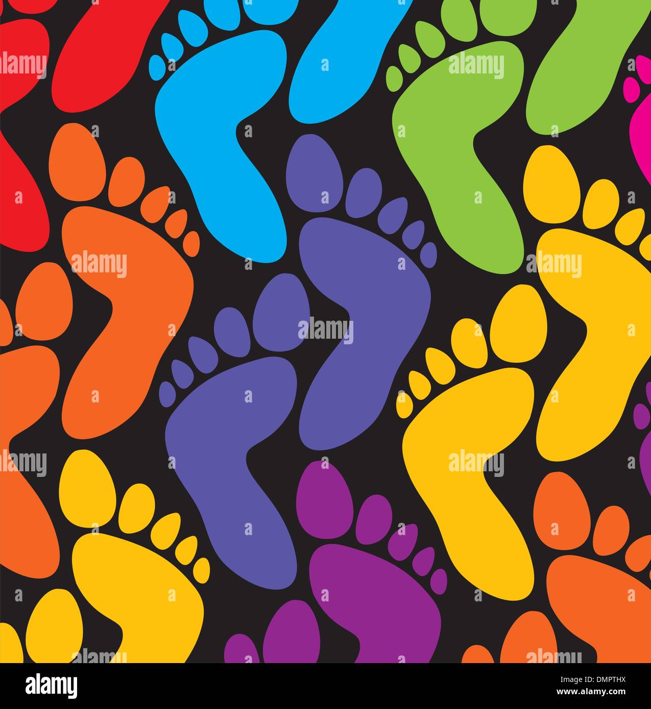 vector colorful feet Stock Vector Image & Art - Alamy